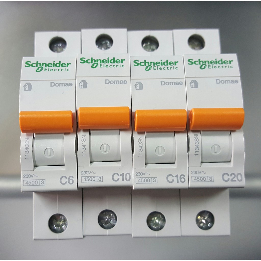 Jual Schneider Electric NEW DOMAE MCB 6A 1P DOMF01106 - Schneider Electric NEW DOMAE MCB 10A 1P ...
