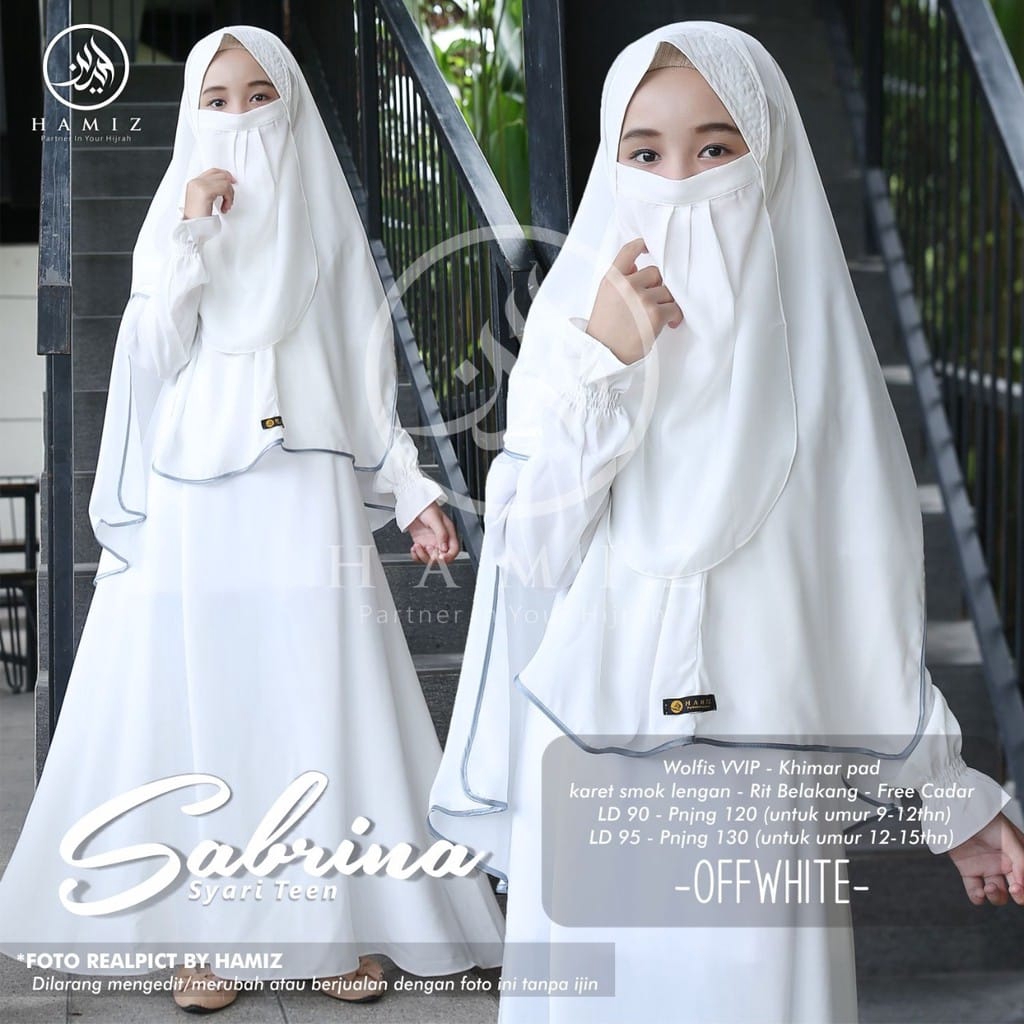 Jual Gamis Anak SABRINA TEEN SYARI gamis anak tanggung set khimar ...