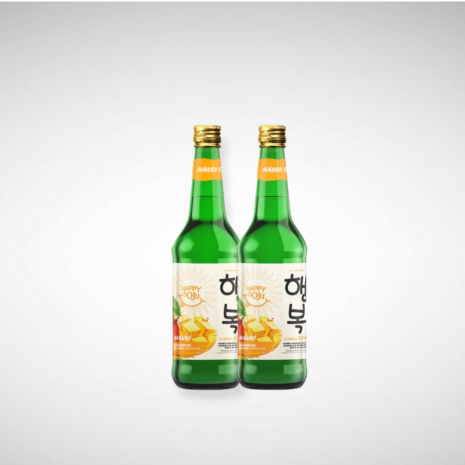 Jual 2 Botol Happy Soju Mango 360 ml (Original & Resmi By Vinyard ...
