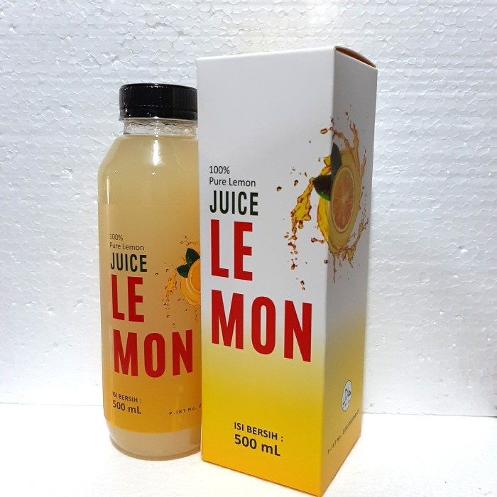 Jual juice lemon 100 % pure 500 ml | Shopee Indonesia