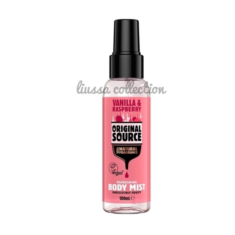 Jual Body Mist Original Source Vanilla & Raspberry 100ml | Shopee Indonesia