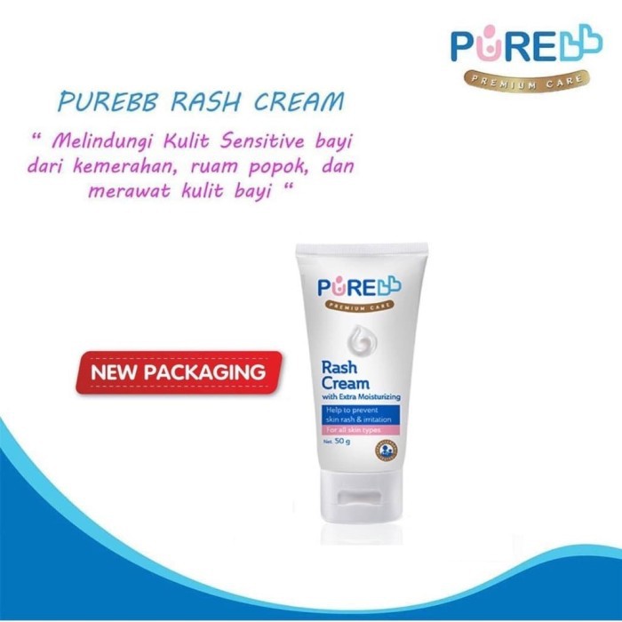 Jual Pure Baby Rash Cream 50 gr / Krim Anti Ruam Bayi / Baby Cream ...