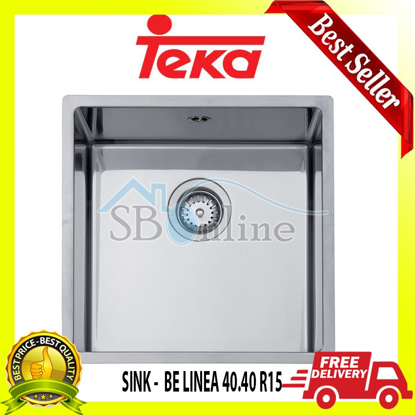Jual Teka Kitchen Sink Undermount BE Linea 40.40 R15 | Shopee Indonesia