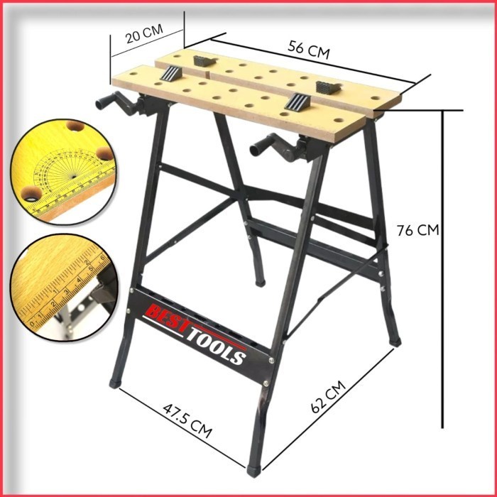 Jual Workbench Krisbow meja kerja tukang kayu craft work bench 100kg ...