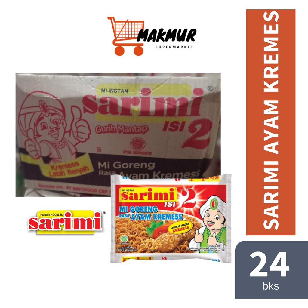 Jual Sarimi Rasa Ayam Kremes isi 2 - 1 Dus isi 24 bks | Shopee Indonesia