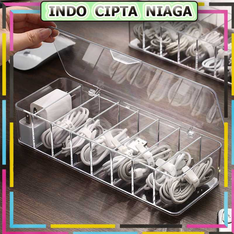 Jual ICN - BNBS Kotak Kabel Organizer Cable Storage 8 Slot with Cover ...