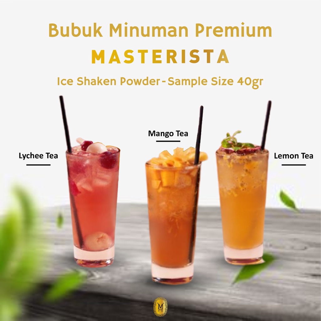 Jual Bubuk Minuman Masterista SAMPLE SIZE 40gr - Ice Shaken Powder ...