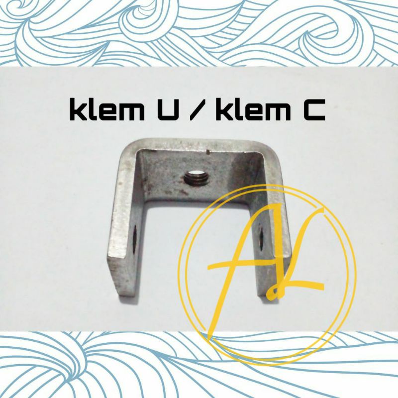 Jual klem U / klem C plat stainless steel | Shopee Indonesia