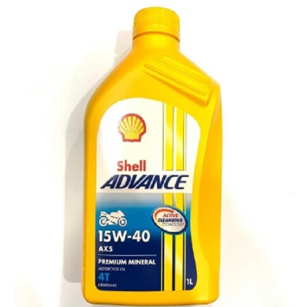 Jual SHELL ADVANCE AX5 1L 15W-40 PREMIUM MINERAL (DIJAMIN ORI) | Shopee ...