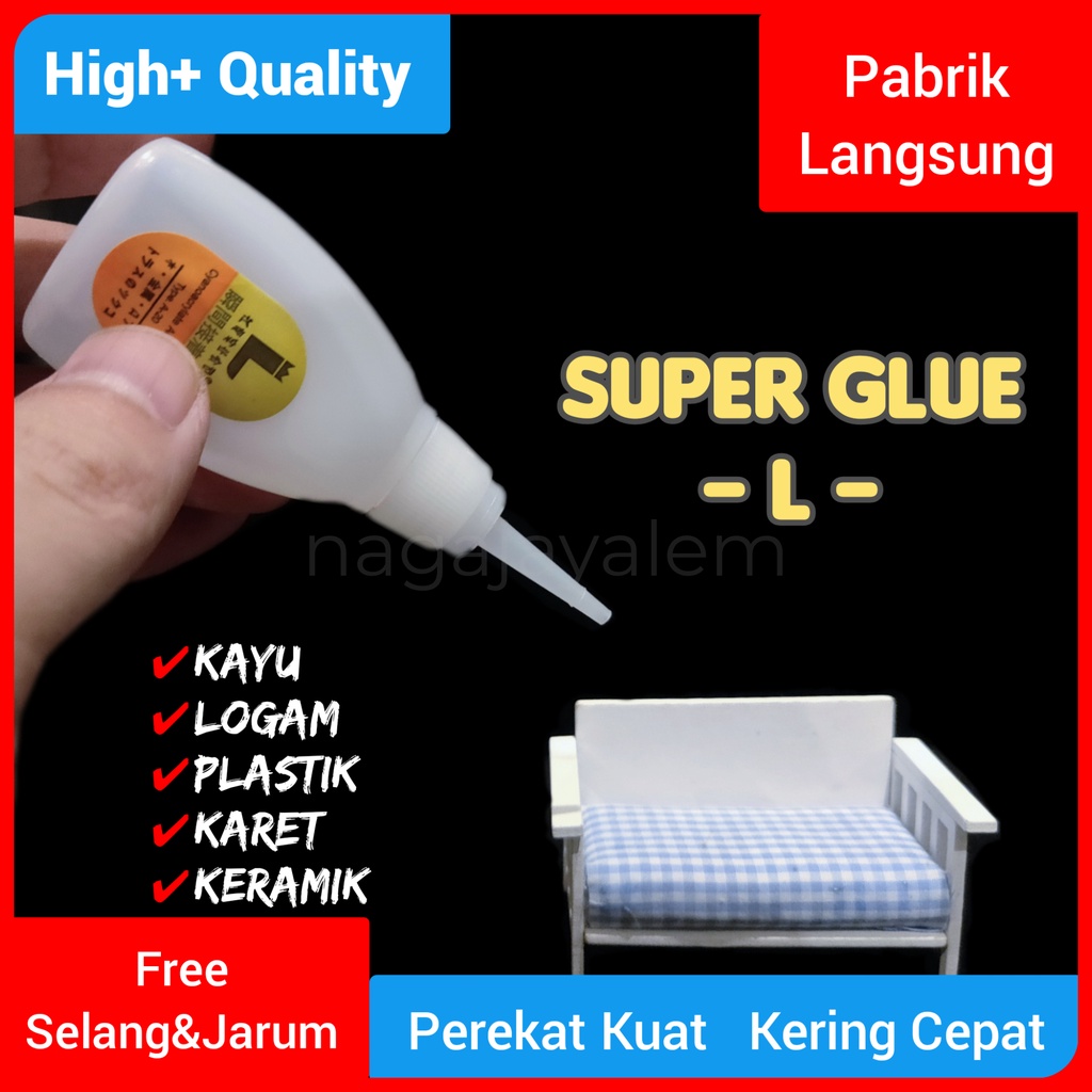 Jual Lem L/Lem Serbaguna L/Super Glue/Power Glue/Lem Korea/Lem Setan ...