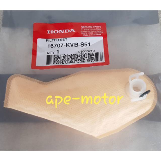 Jual FILTER FUEL PUMP BEAT SCOOPY 16707-KVB-S51 ORIGINAL HONDA | Shopee ...