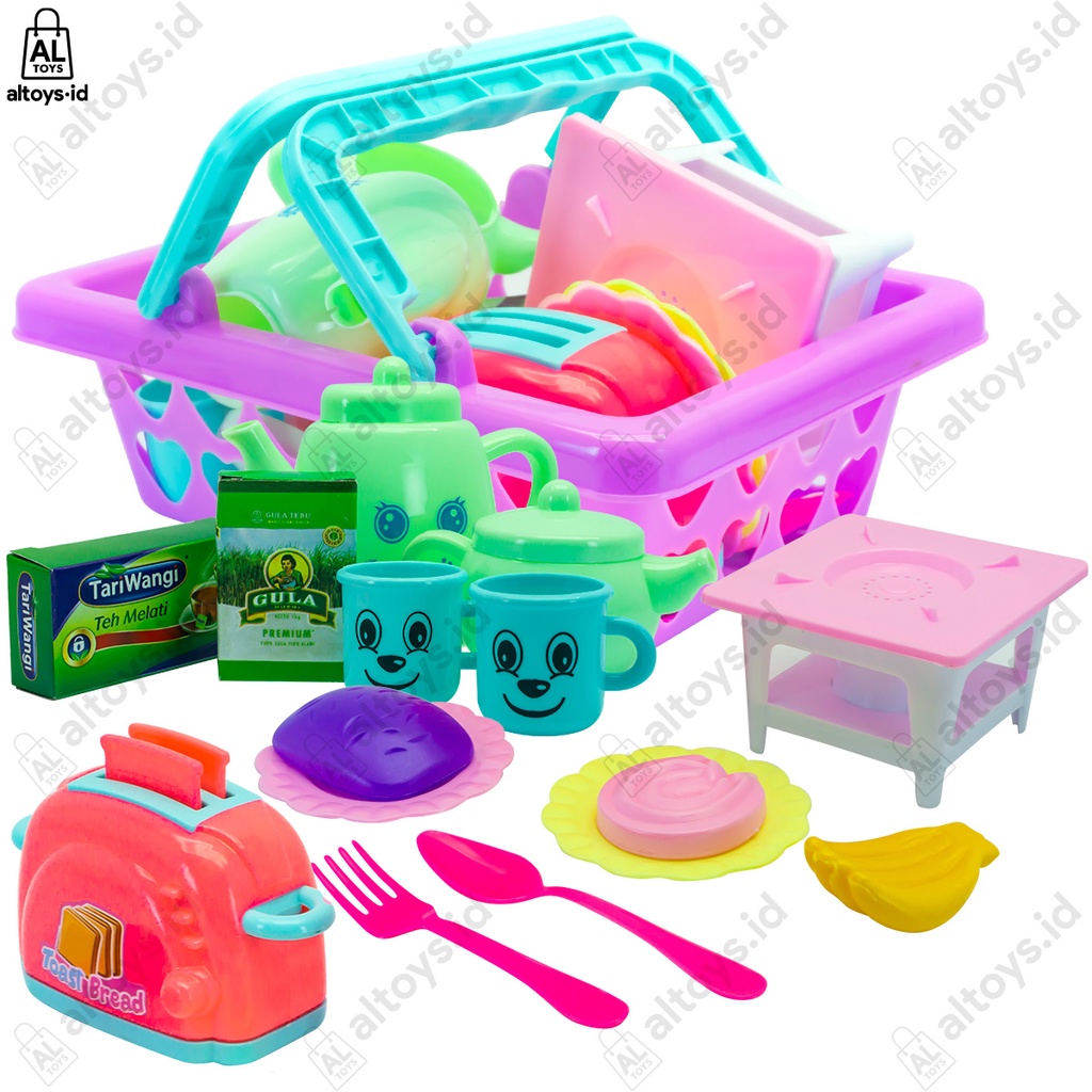 Jual Happy Cooking Mainan Anak Cewek Keranjang Masak Masakan Mainan ...