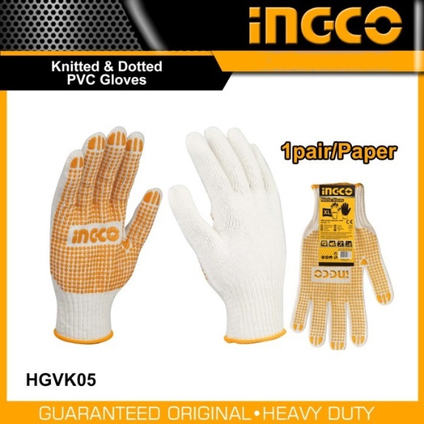 Jual Sarung Tangan INGCO HGVK05 SARUNG TANGAN KERJA PROYEK KAIN KATUN ...
