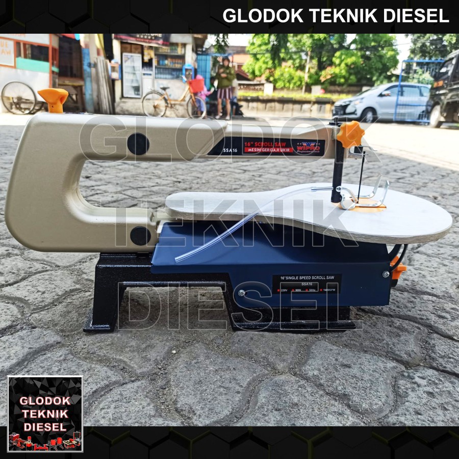Jual MESIN SCROLL SAW GERGAJI TRIPLEK POTONG UKIR 16" KUALITAS TERBAIK | Shopee Indonesia