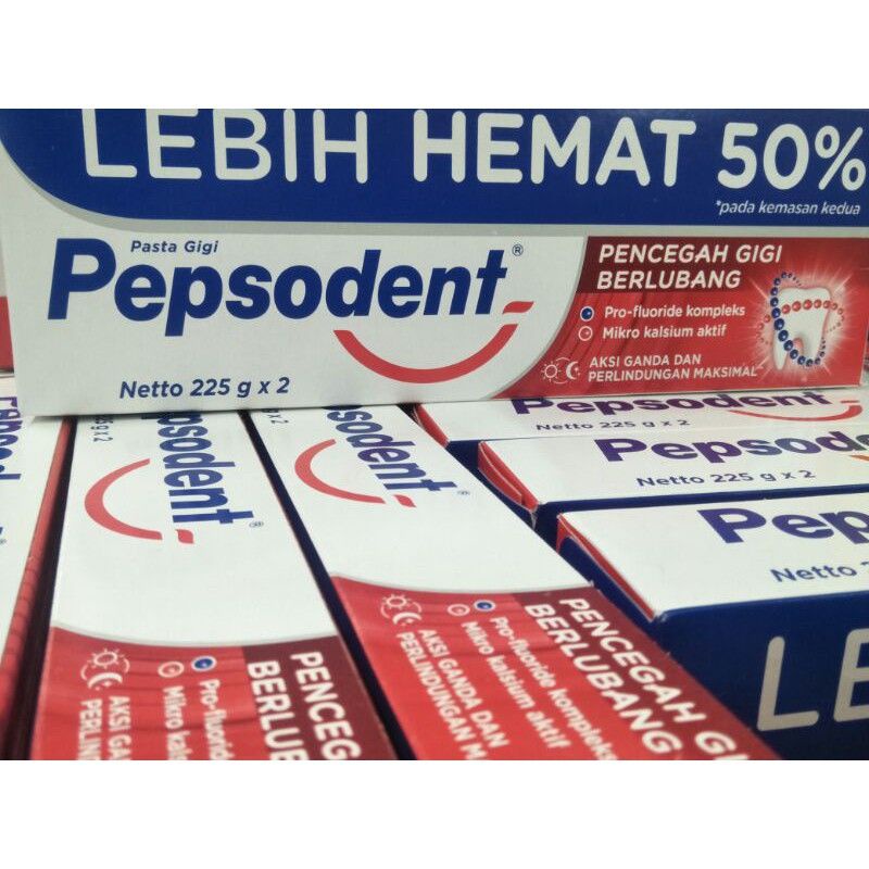 Jual PEPSODENT PENCEGAH GIGI BERLUBANG 225GR - ODOL PEPSODENT ...