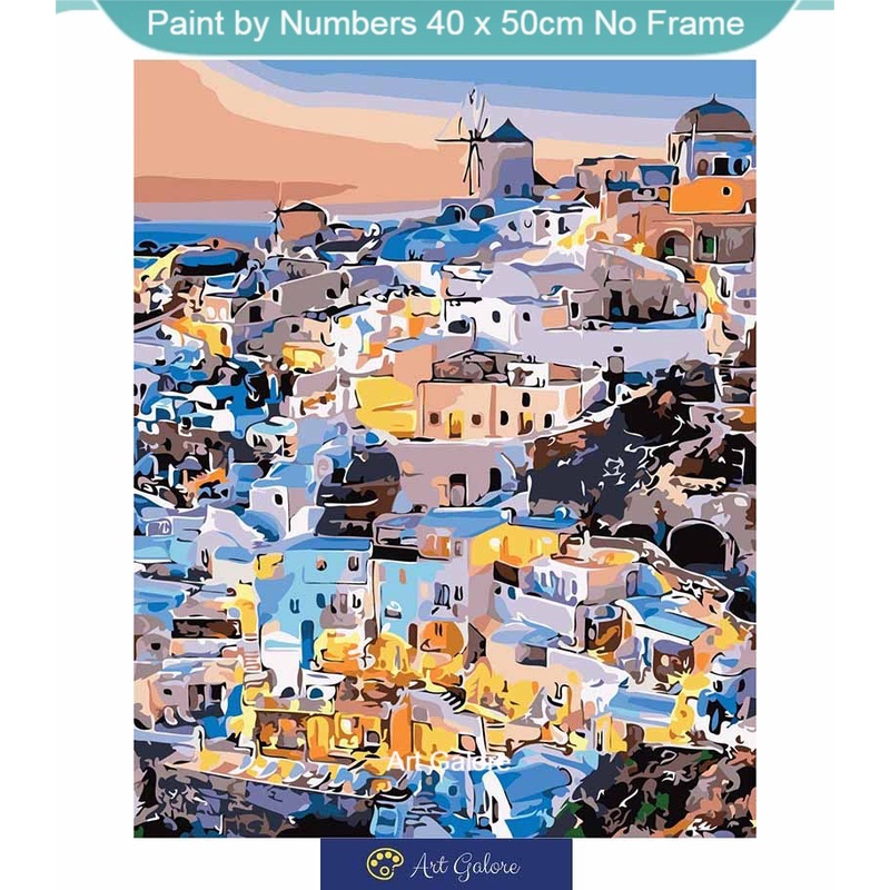 Jual Paint by Numbers Kit for adult / painting by number home decor ...