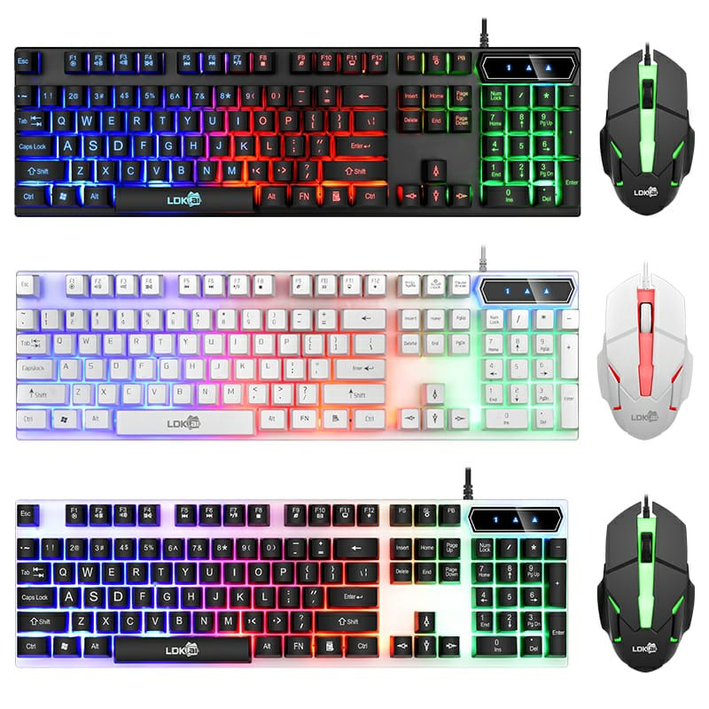 Jual Paket Keyboard Gaming RGB dengan Mouse Gaming LDKAI 832 Gaming ...
