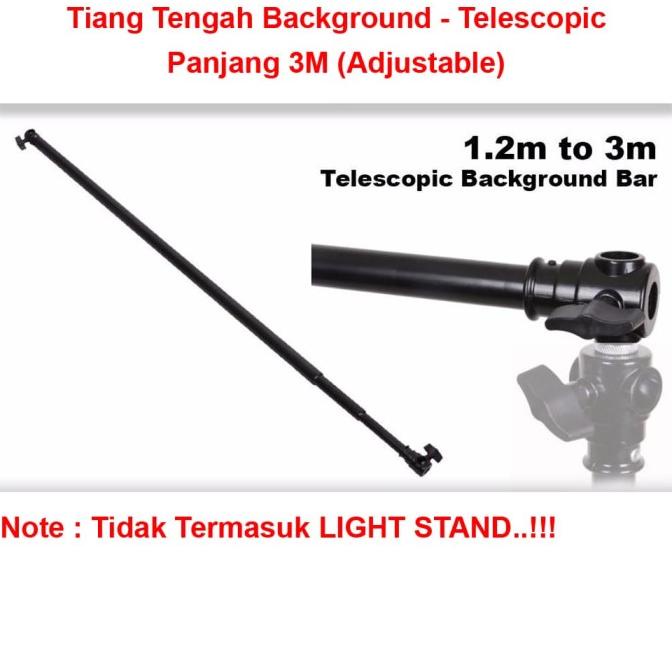 Jual Universal Tiang Tengah Background Stand - Telescopic Pole Bar - 3 ...