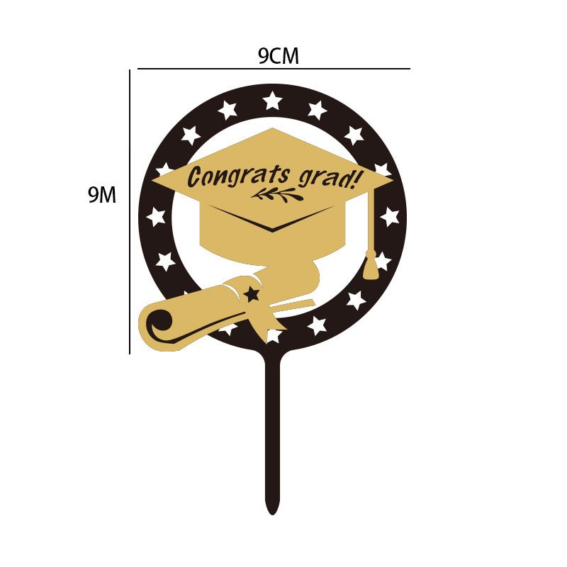 Jual Cake Topper Happy Graduation Selamat Wisuda Kelulusan | Shopee ...