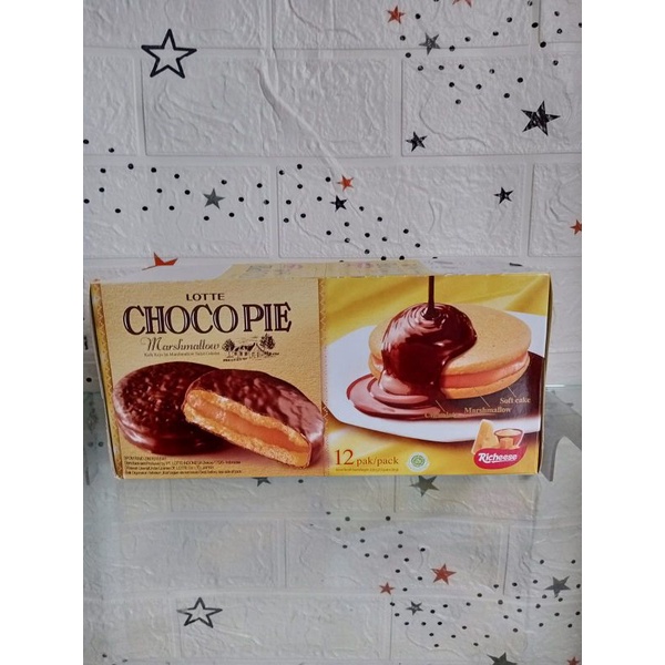 Jual LOTTE CHOCO PIE RICHEESE Box 28 gr - 12 Pcs | Shopee Indonesia