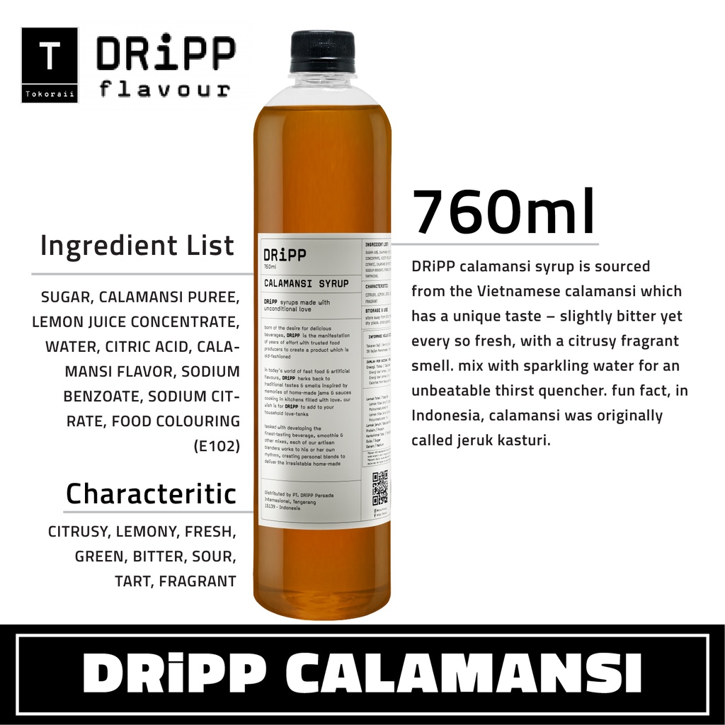 Jual Dripp Sirup / Syrup - Calamansi Syrup 760 ml ( Sirup Kalamansi ...