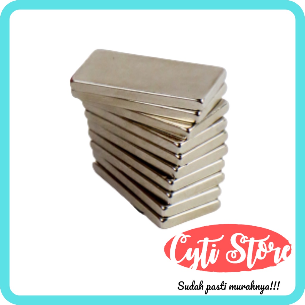 Jual Magnet Kuat | Strong Neodymium Magnet NdFeB N35 10 PCS | Shopee ...