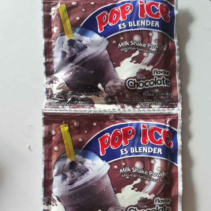 Jual pop ice coklat per renteng isi 10 pcs | Shopee Indonesia