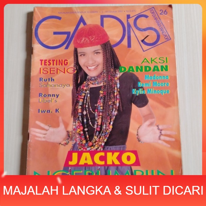 Jual Majalah GADIS No.26 Okt 1993 REVY Langka | Shopee Indonesia