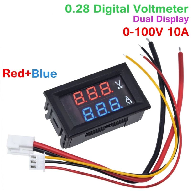 Jual ammeter voltmeter amper meter volt meter digital 10A | Shopee ...