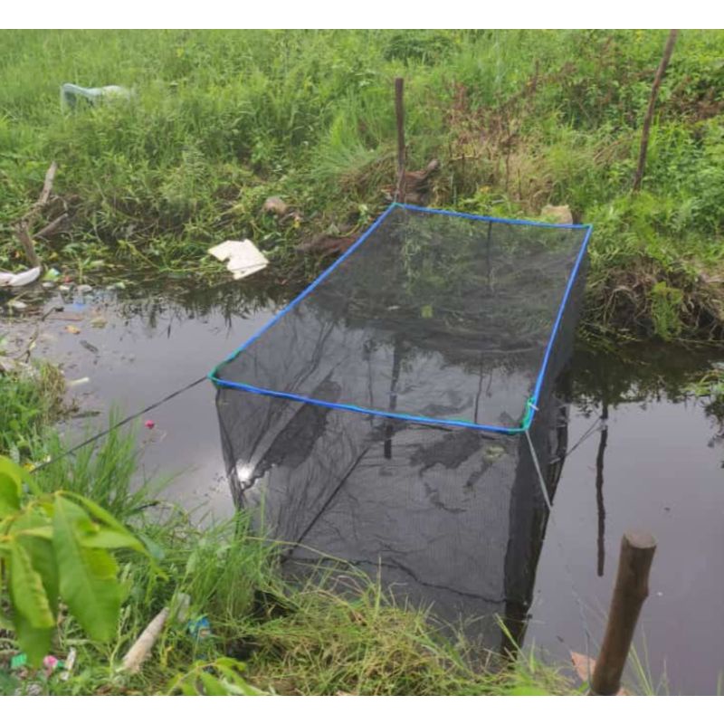 Jual Keramba ikan anti banjir 2x1x1,2 pakai tutup | Shopee Indonesia
