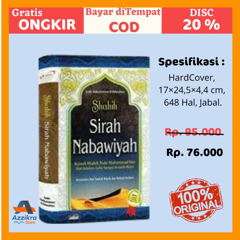 Jual Buku Islam Shahih Sirah Nabawiyah Biografi Nabi Muhammad Jabal ...