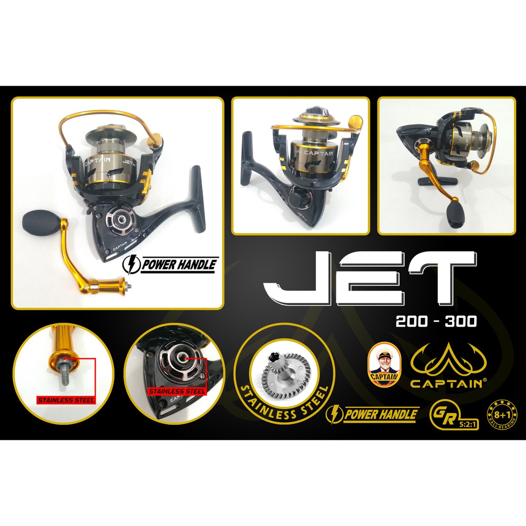 Jual Reel Pancing Captain Jet 200, 300 | Shopee Indonesia