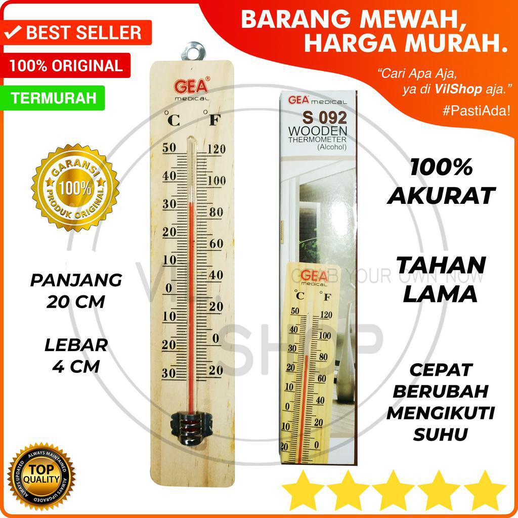 Jual THERMOMETER KAYU GEA ORIGINAL CELCIUS FAHRENHEIT AKURAT ...