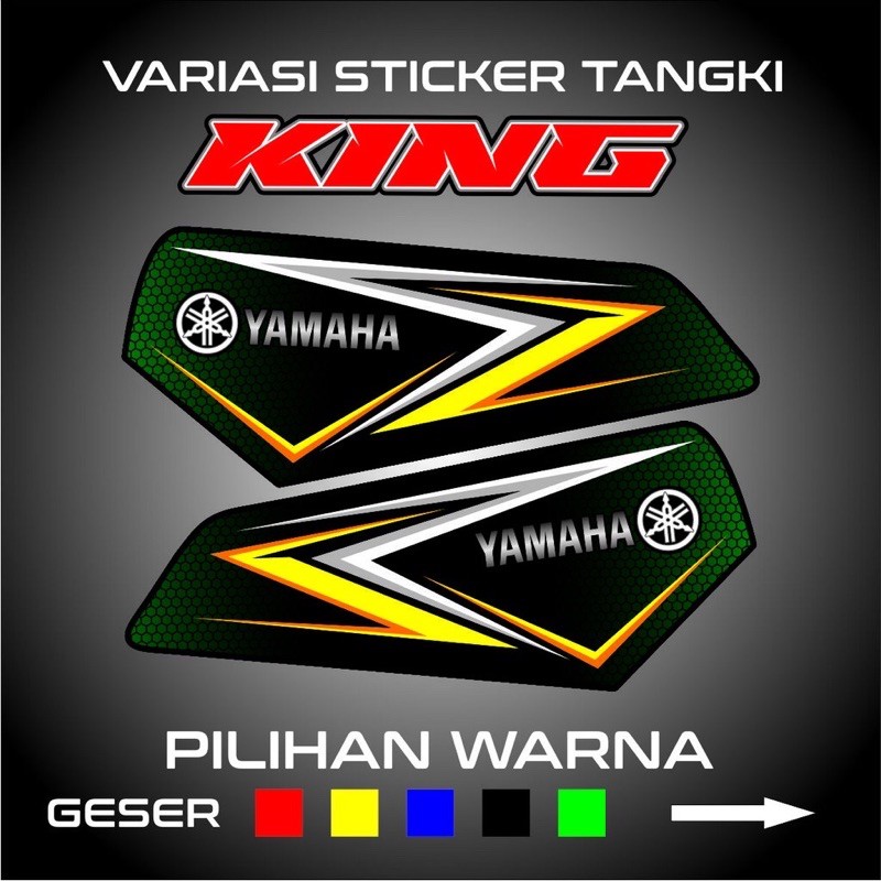 Jual STICKER RX KING TANGKI HIJAU LIST KUNING | Shopee Indonesia