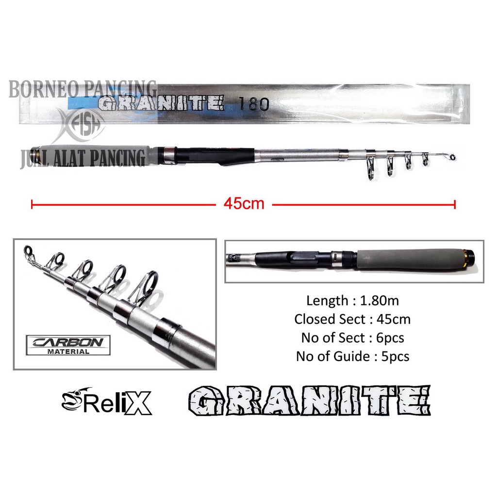 Jual Joran Relix Antena GRANITE 180cm | Shopee Indonesia