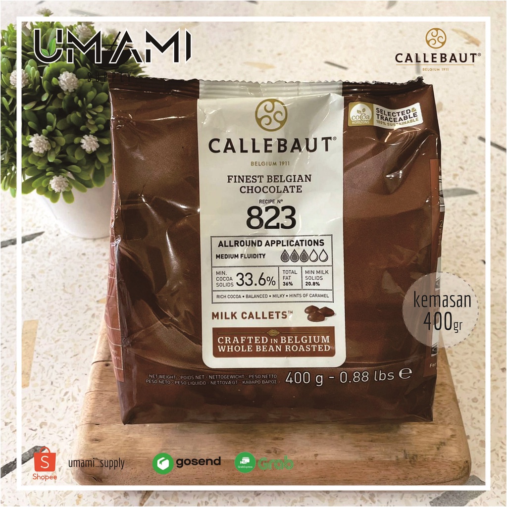 Jual Callebaut 823- Milk Chocolate 33,6% -400gr | Shopee Indonesia