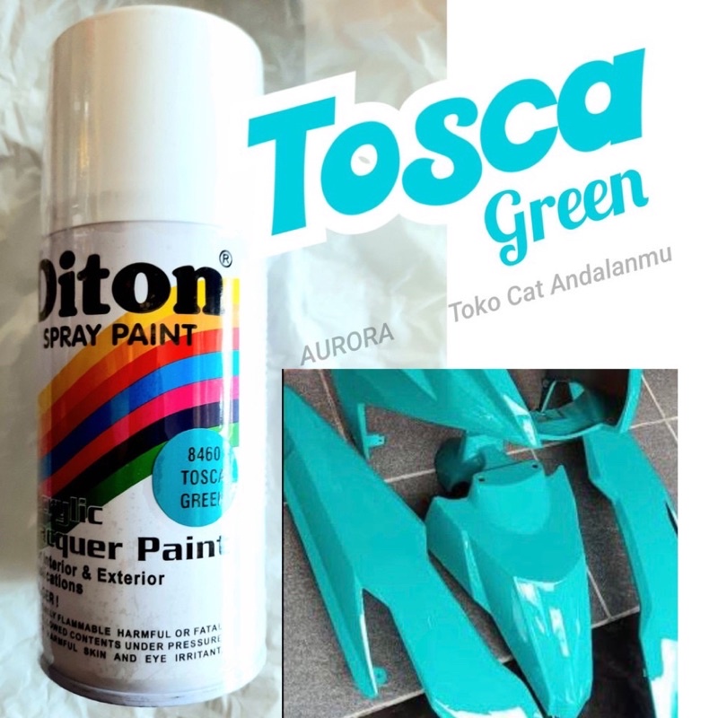 Jual Diton Tosca Green 8460 Hijau Toska 300ml Cat Pilok Tahan Bensin ...