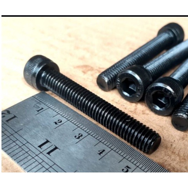 Jual BAUT L BAJA M8 X 50 / BAUT L M8 X 50 / BAUT L M8X50 BAJA HITAM / BAUT M8 / BAUT 13 KUNCI L6 ...