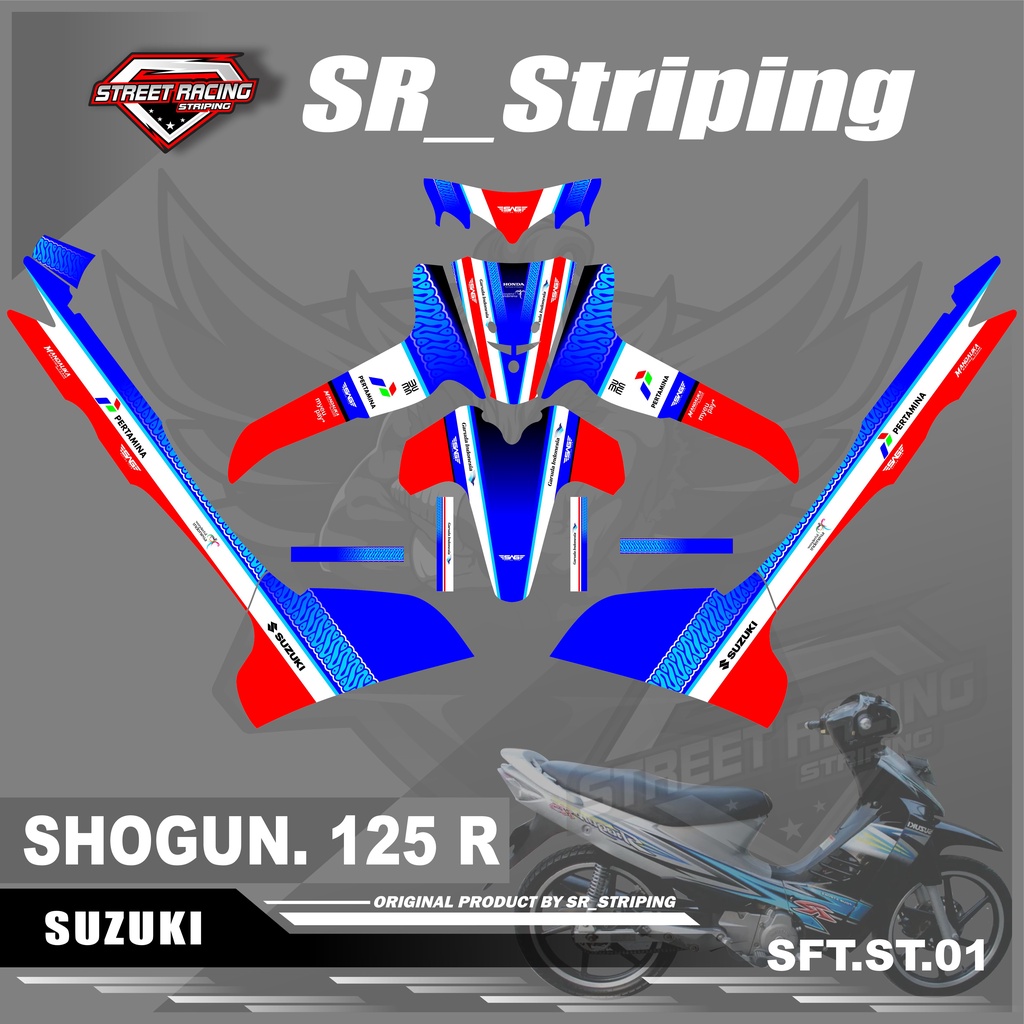 Jual Sticker Decal Full Body SHOGUN 125 R - Sticker Decal SHOGUN 125 R ...