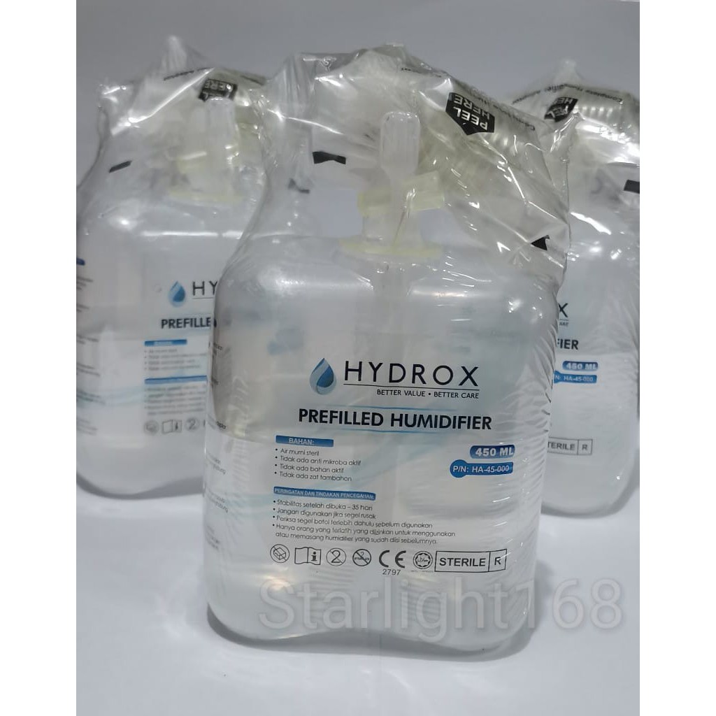 Jual Hydrox Prefilled Humidifier 450ml - Air Oksigen Concentrator ...