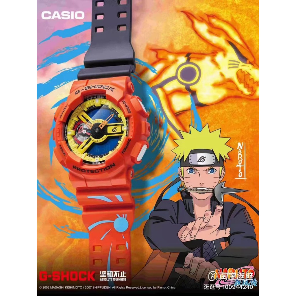 Jual JAM TANGAN GSHOCK GA110 NARUTO SASUKE FULLSET LIMITED EDITION ...