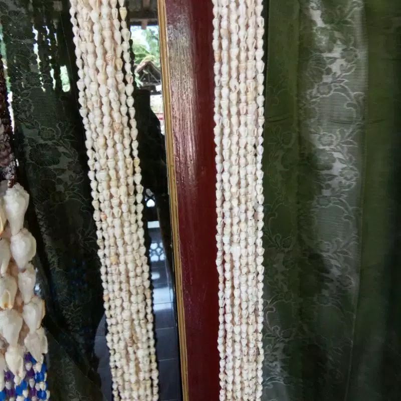 Jual Tirai kerang putih kecil 160 cm 20 untai | Shopee Indonesia