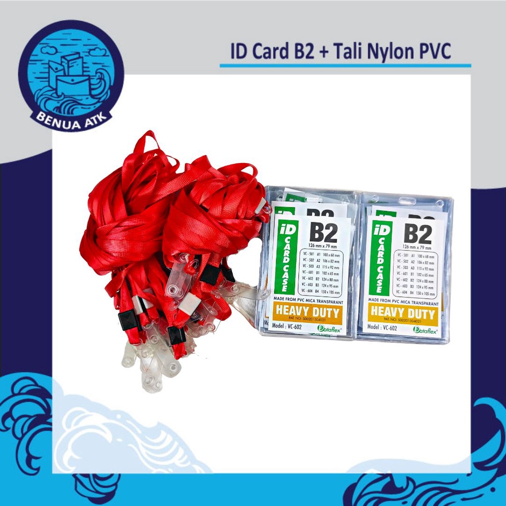 Jual Bundling ID Card B2 + Tali ID Nylon Soft PVC Dataflex [NYLKSFP ...