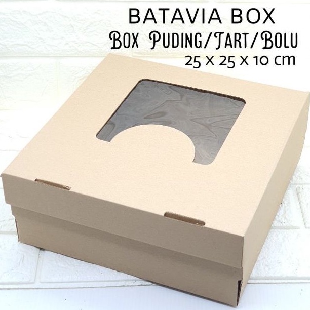 Jual Box Puding Tart Cup Cakes uk 25x25x10 | Shopee Indonesia