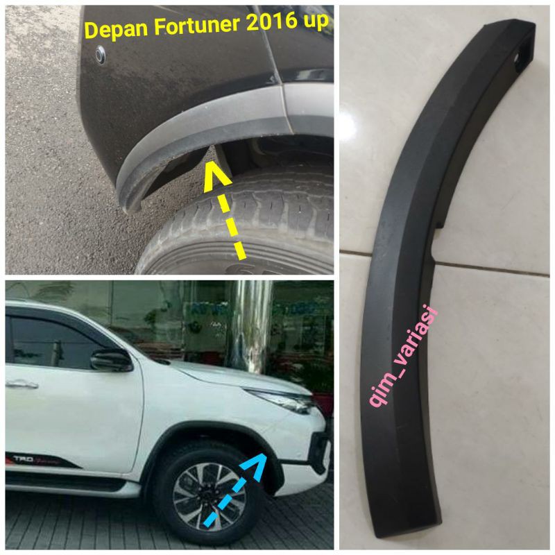 Jual Fender Trim Toyota Fortuner Reborn VRZ TRD GR 2016 2017 2018 2019 ...