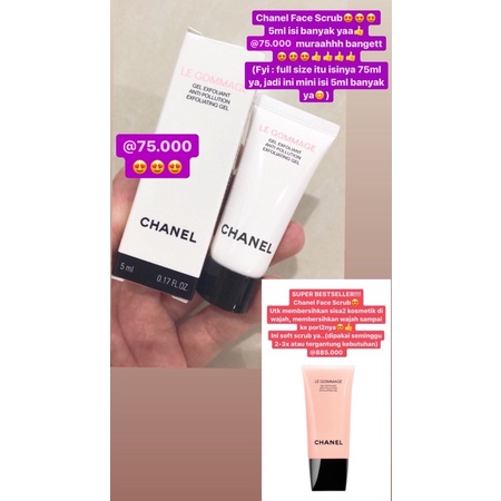 Jual Chanel Le Gommage (Face Scrub) Anti Pollution Exfoliating Gel 5 ML ...