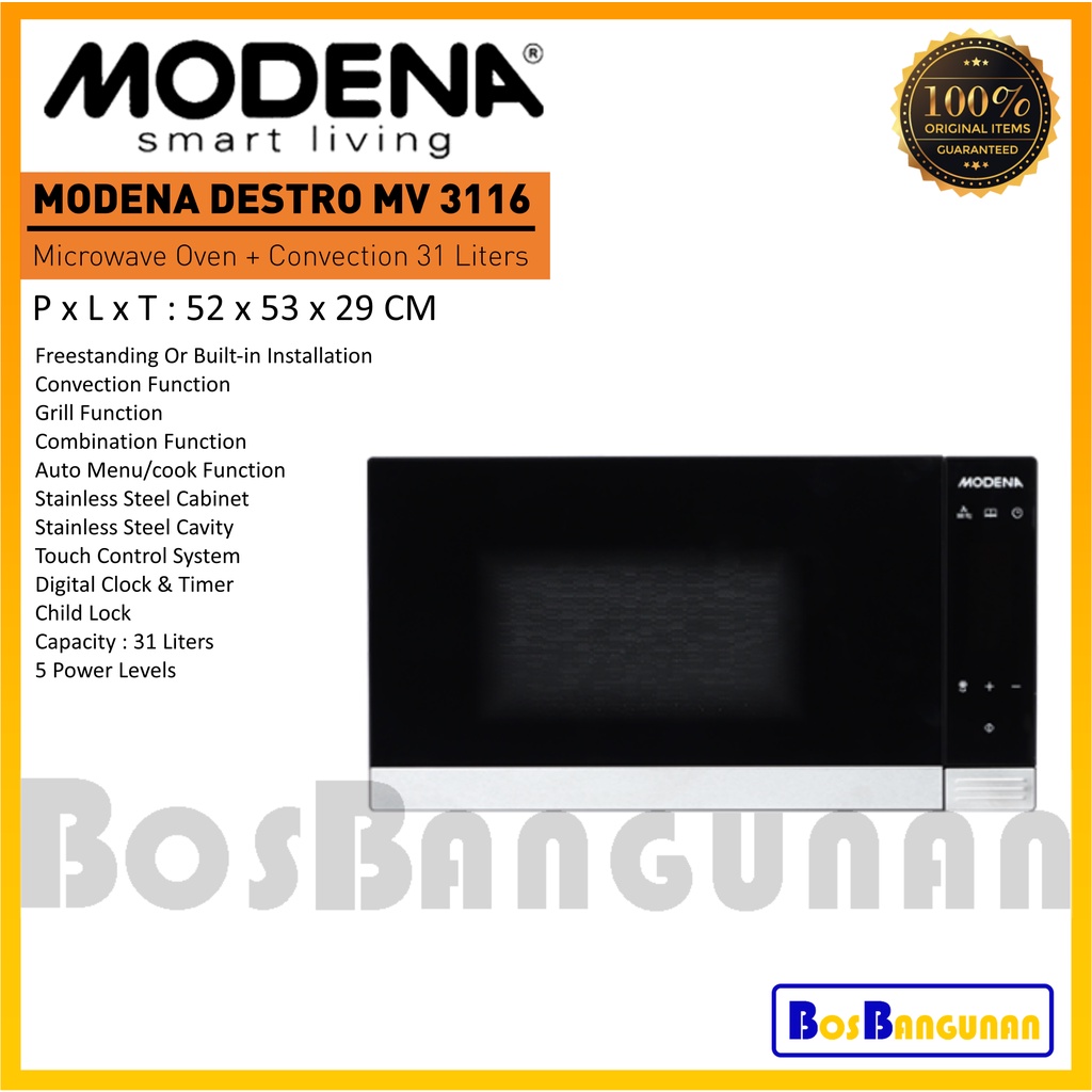 Jual MODENA Microwave Oven MV 3116 / Microwave Oven MODENA MV3116 ...
