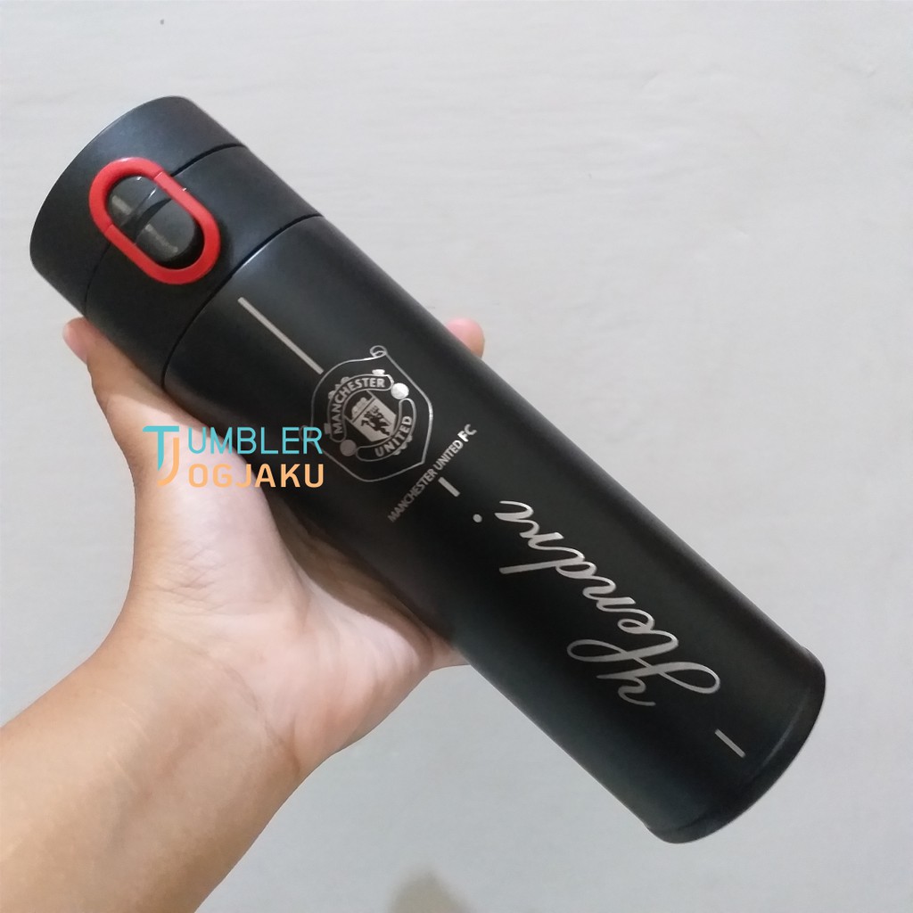 Jual Custom Grafir Laser Nama / Logo Termos Clip On 500ml Botol Minum Stainless Tumbler H93 ...