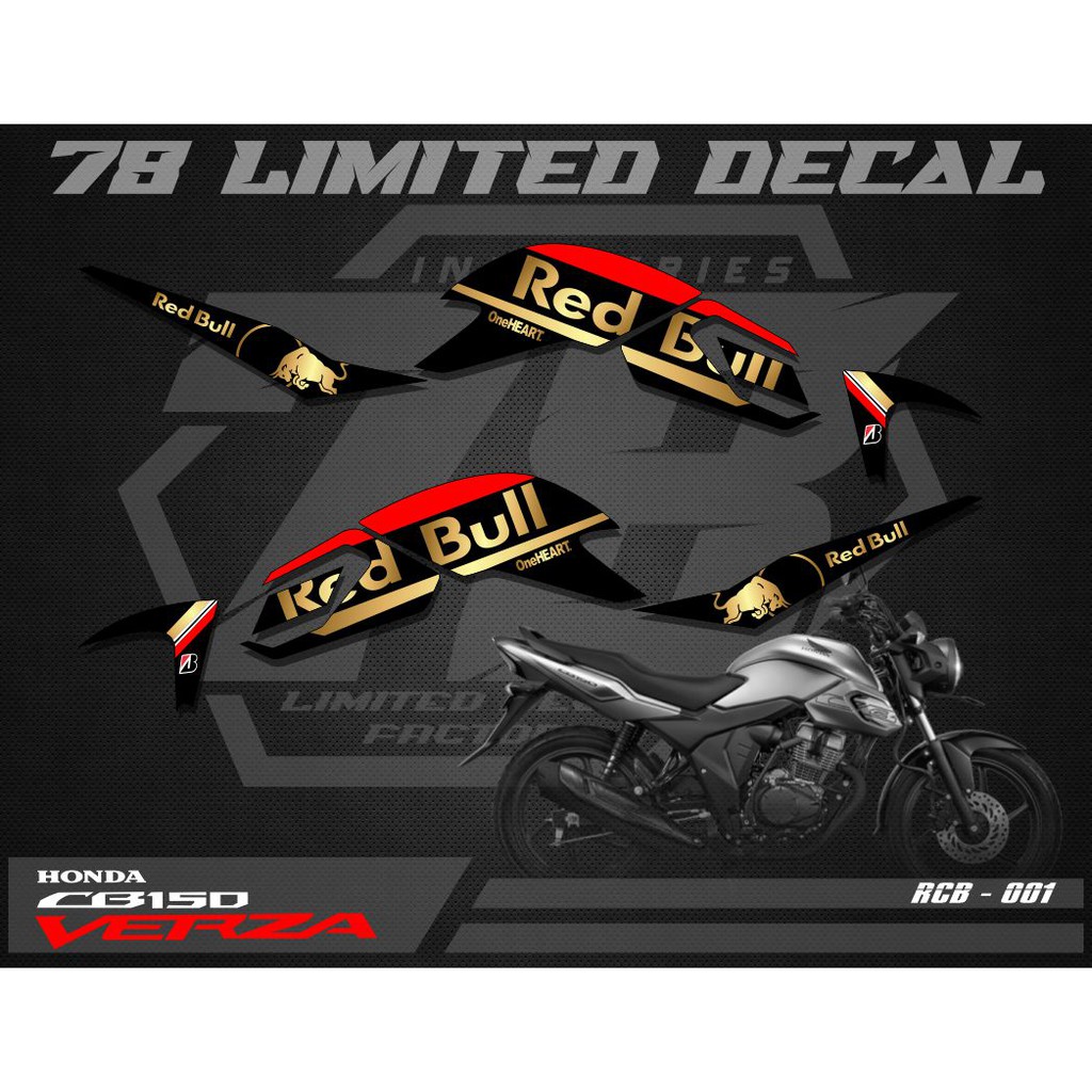 Jual Stiker List Striping Motor Honda CB Verza Custom Desain racing ...