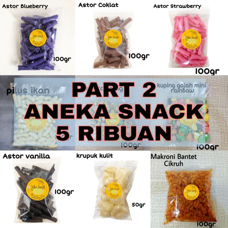 Jual Aneka Snack 5 Ribuan / 5000 / Kue Kering 5 Ribuan / Cemilan 5 ...
